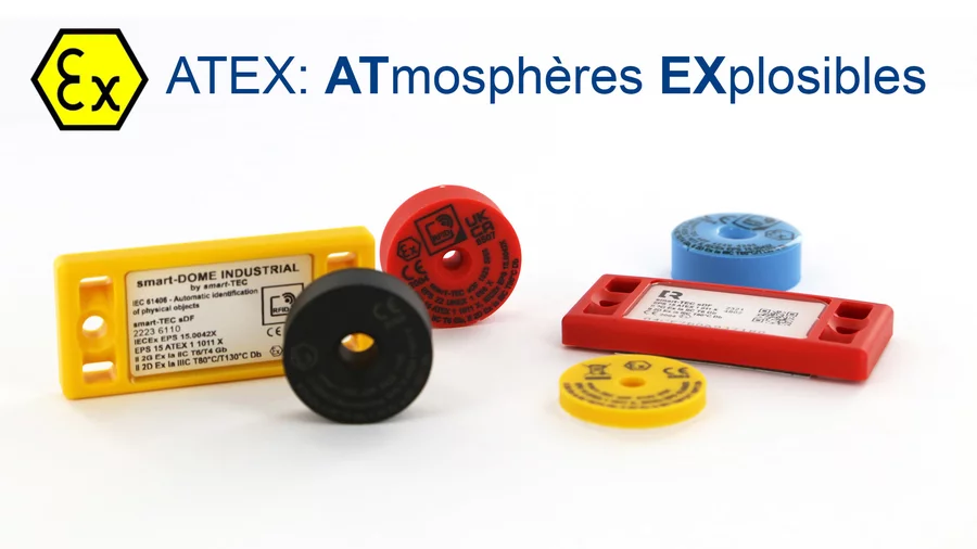 Industrial transponders in potentially explosive environments